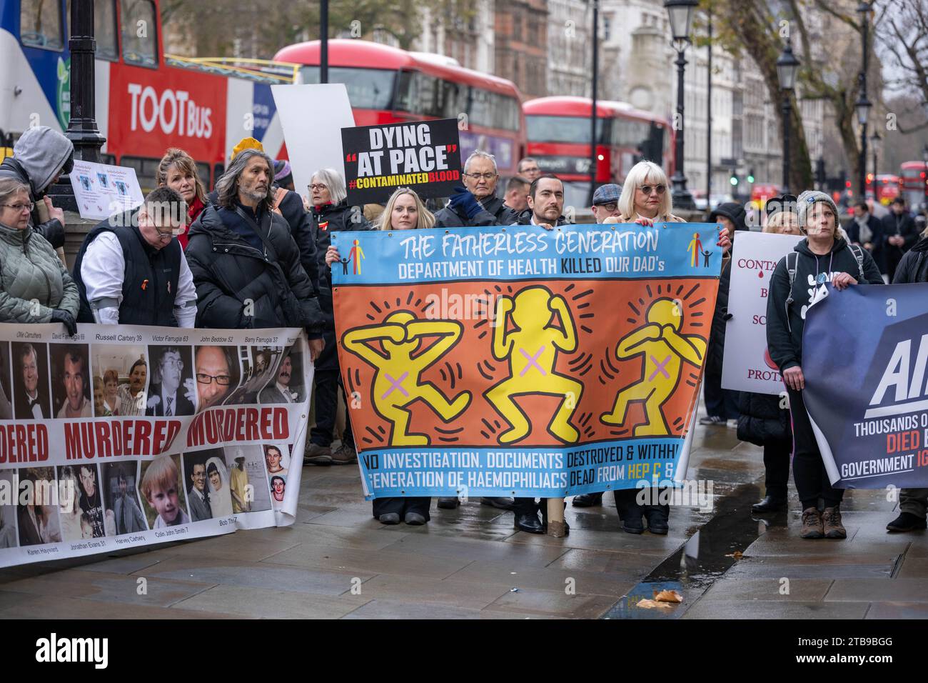 Contaminated blood protest hi-res stock photography and images - Alamy