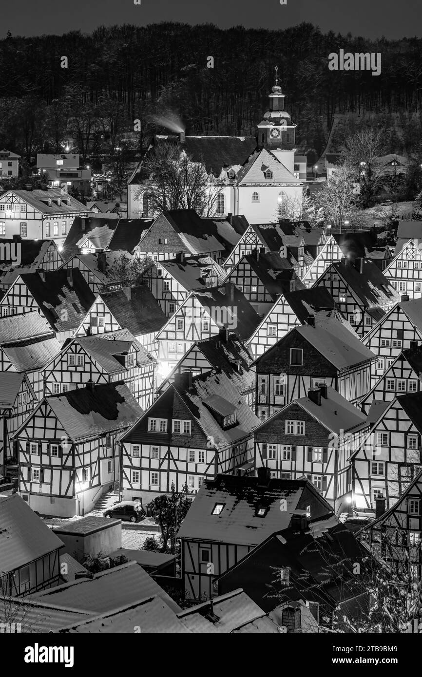 The historic center of Freudenberg in Germany Stock Photo - Alamy