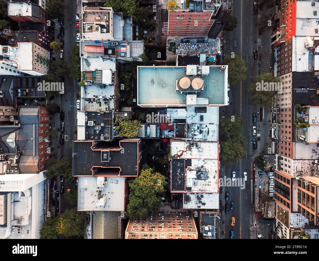 Top down view of the New York City buildings Stock Photo - Alamy