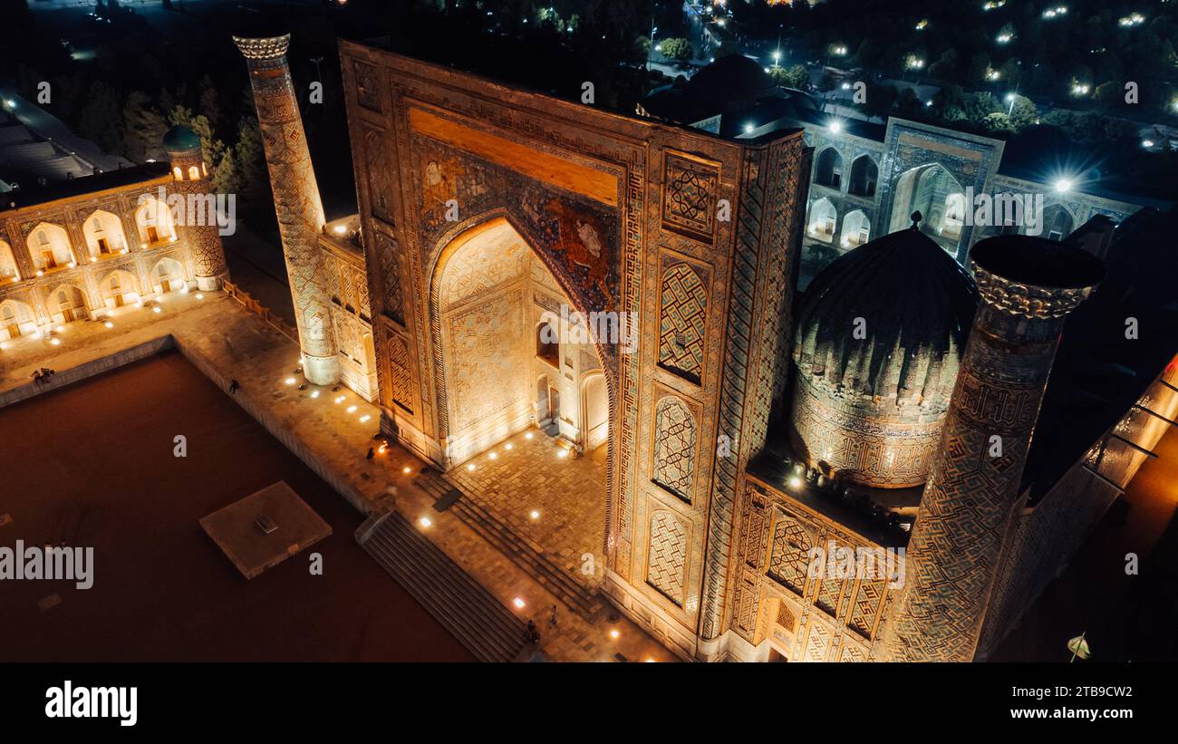 Samarkand uzbekistan aerial view registan hi-res stock photography and ...