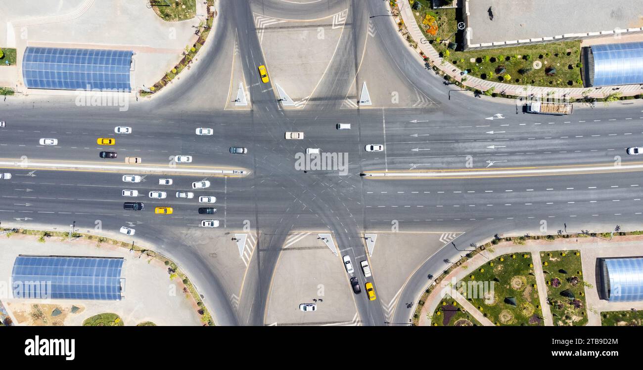 Aerial view of Samarkand city Uzbekistan Stock Photo - Alamy