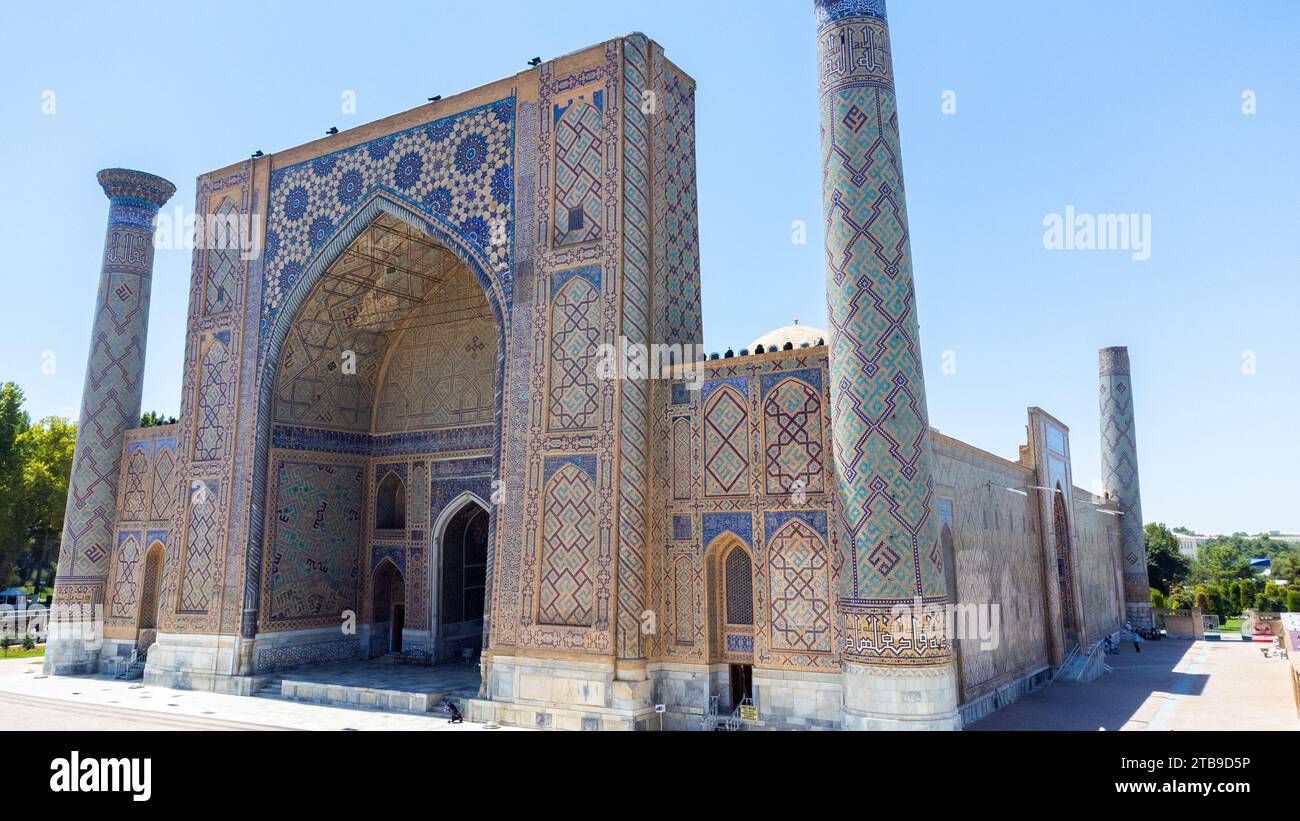 Aerial view of Registan Square in Samarkand Uzbekistan Stock Photo - Alamy