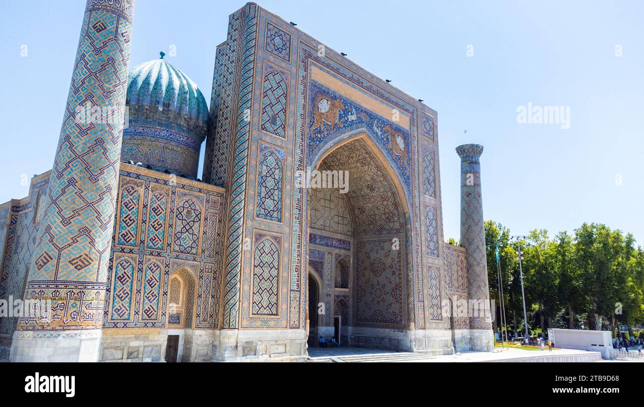 Aerial view of Registan Square in Samarkand Uzbekistan Stock Photo - Alamy