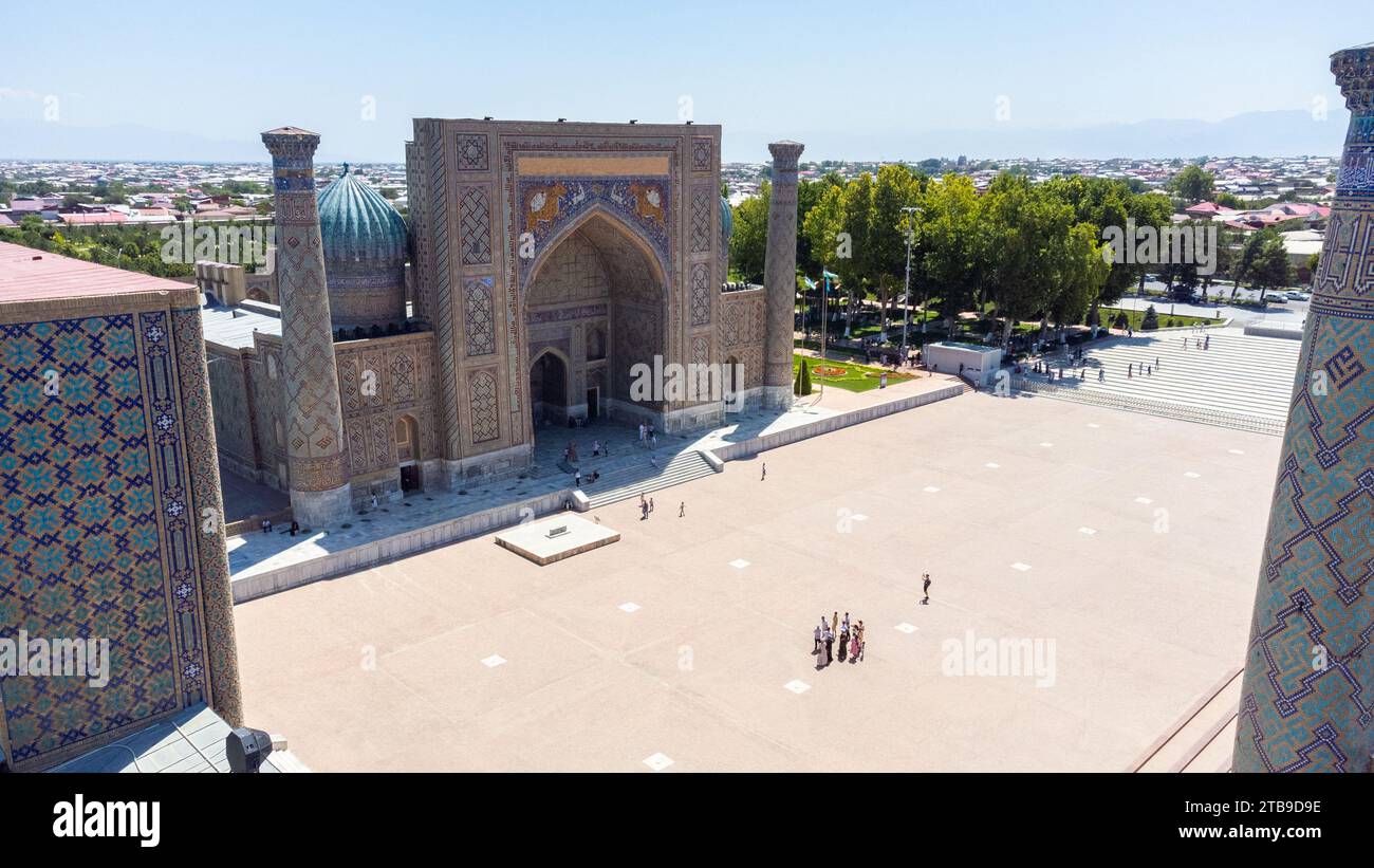 Samarkand uzbekistan aerial view registan hi-res stock photography and ...