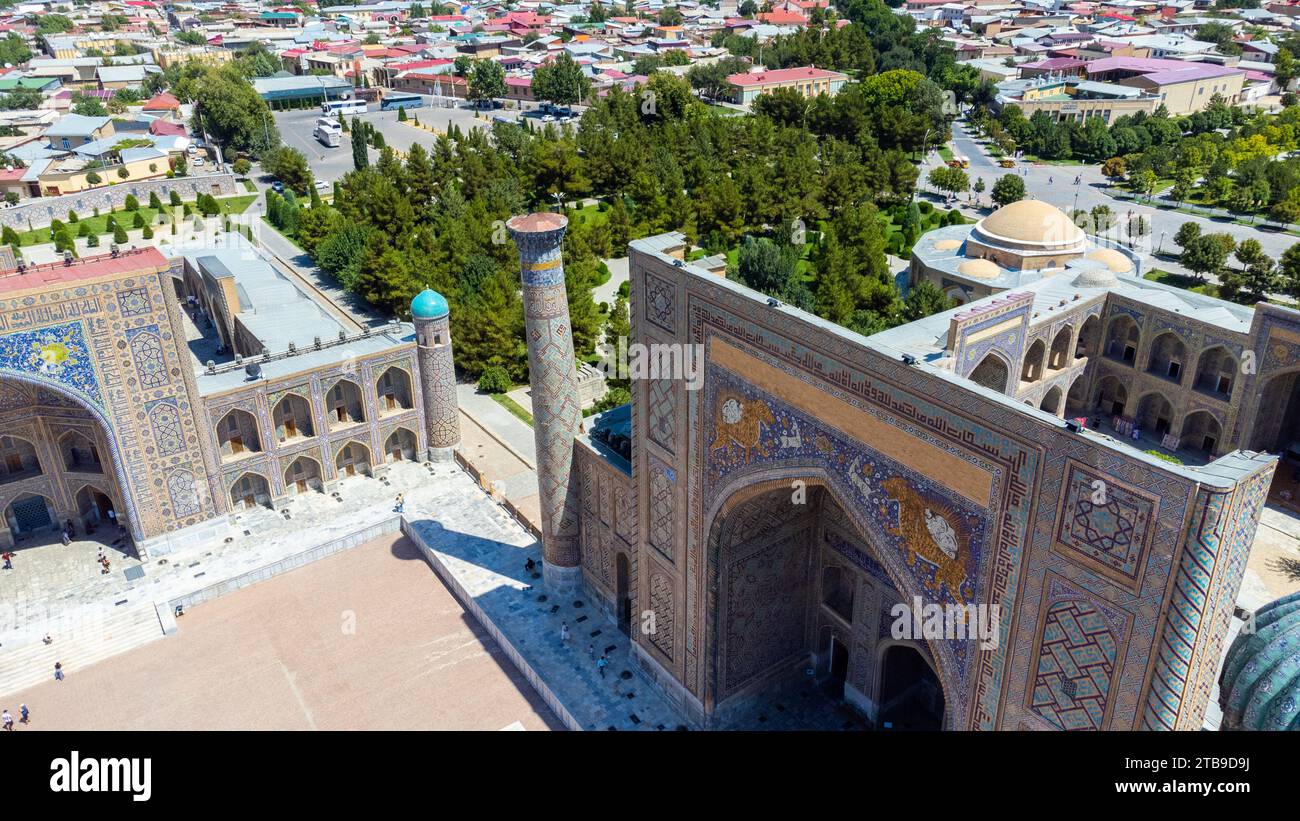 Samarkand uzbekistan aerial view registan hi-res stock photography and ...