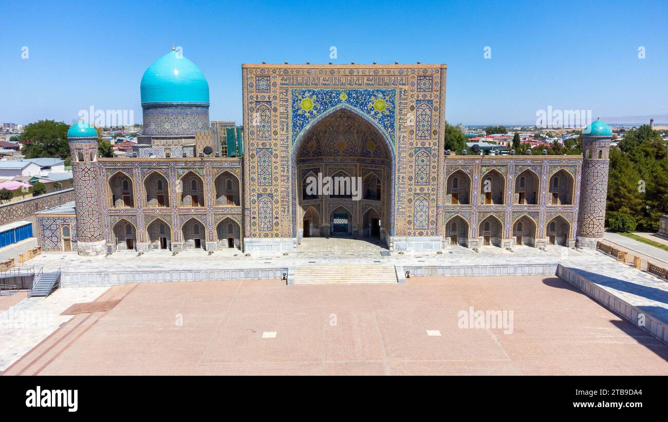 Aerial view of Registan Square in Samarkand Uzbekistan Stock Photo - Alamy