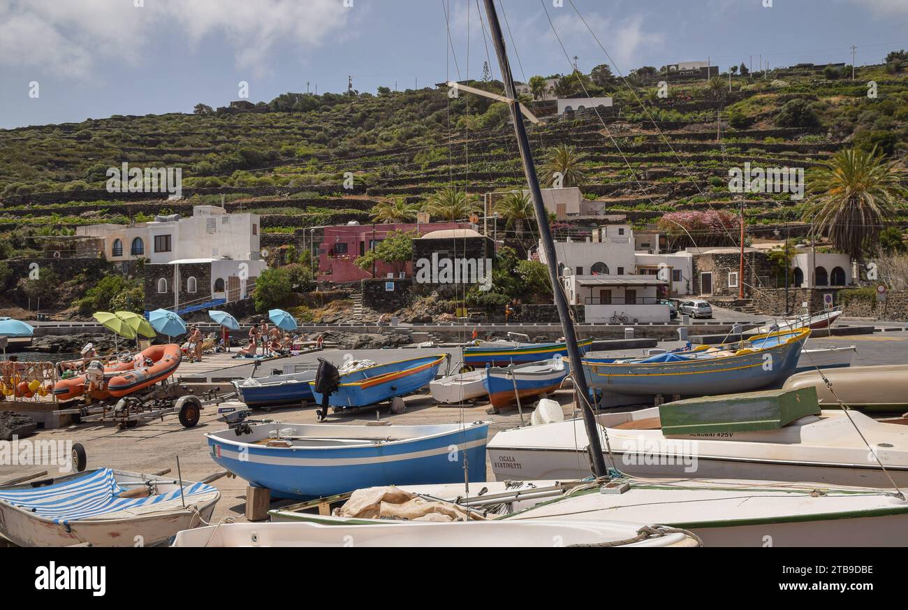 The coastal village of Gadir in Pantelleria island Stock Photo - Alamy