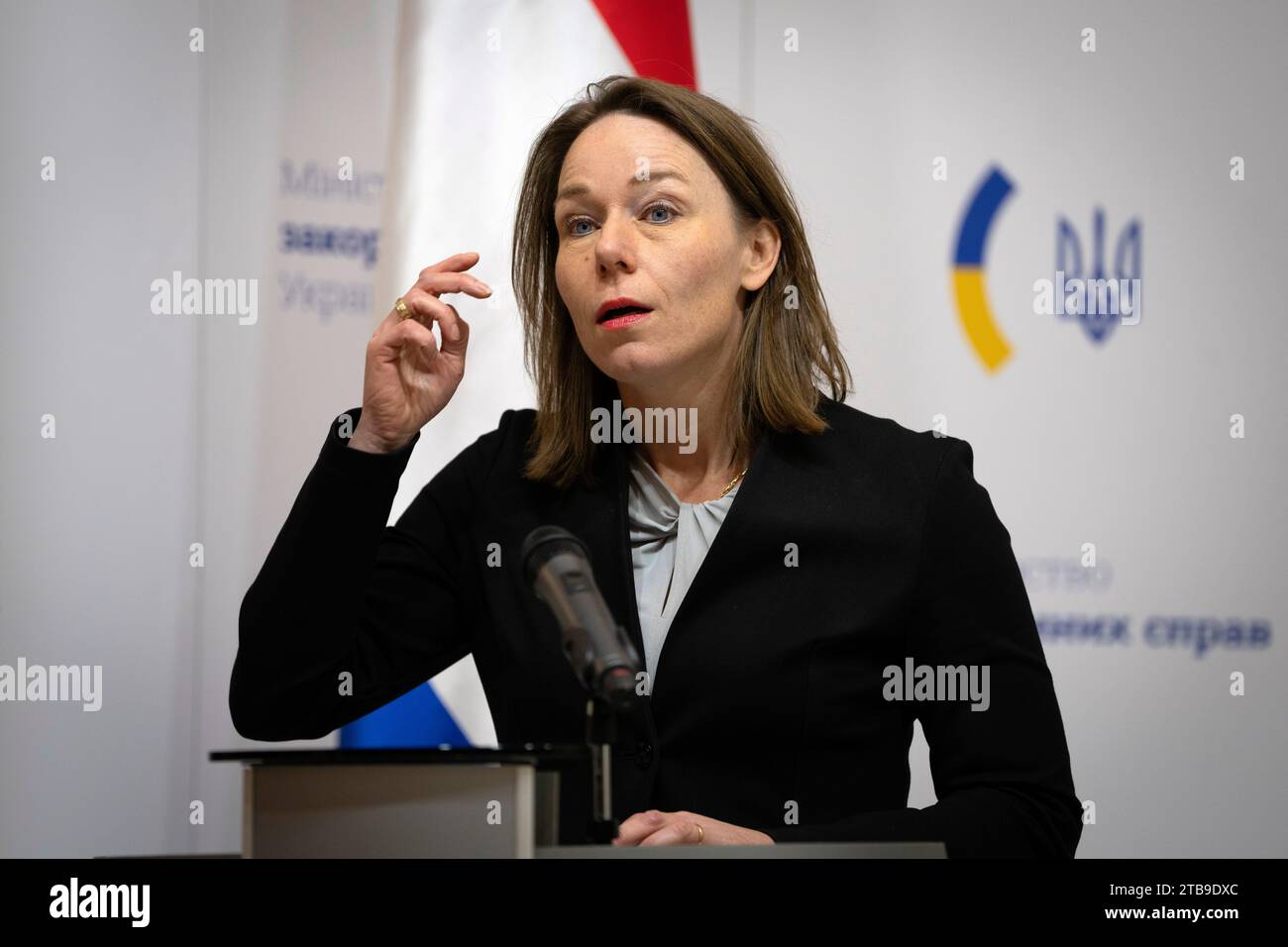 Foreign Minister Hanke Bruins Slot of the Netherlands attends a joint ...