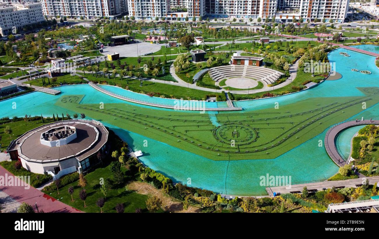 Aerial view tashkent city park hi-res stock photography and images - Alamy