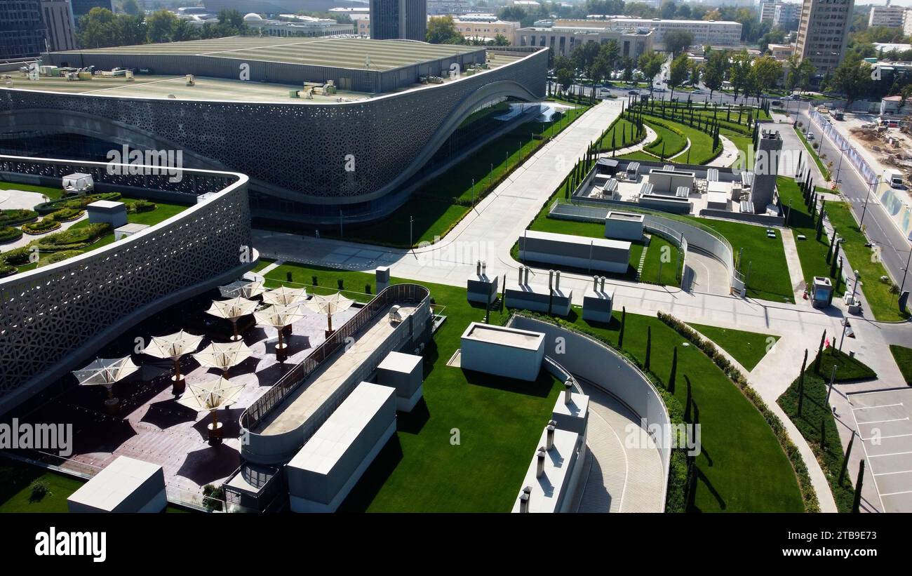 Aerial view tashkent city park hi-res stock photography and images - Alamy