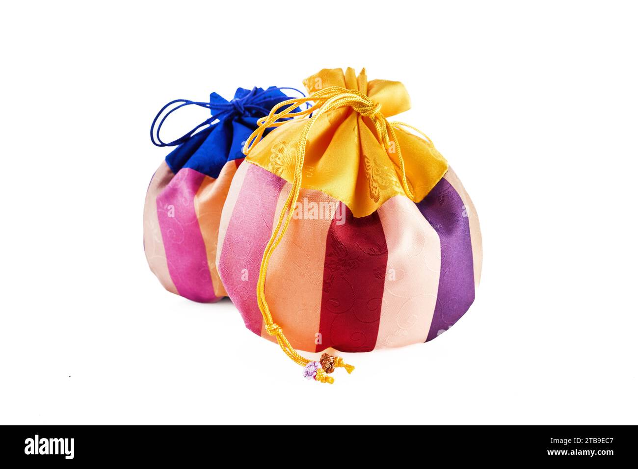Korean traditional lucky bag isolated on white background Stock Photo ...