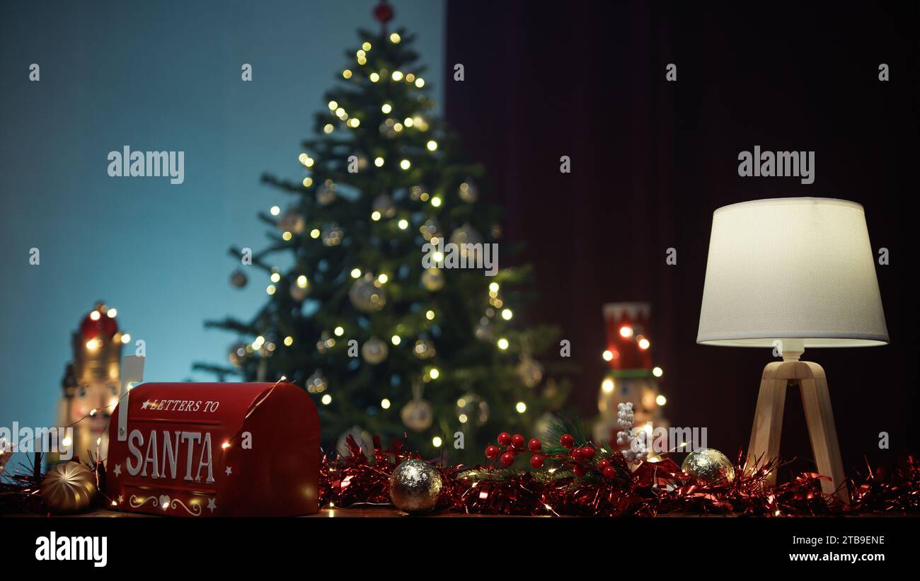 Christmas house ready for holidays Stock Photo - Alamy