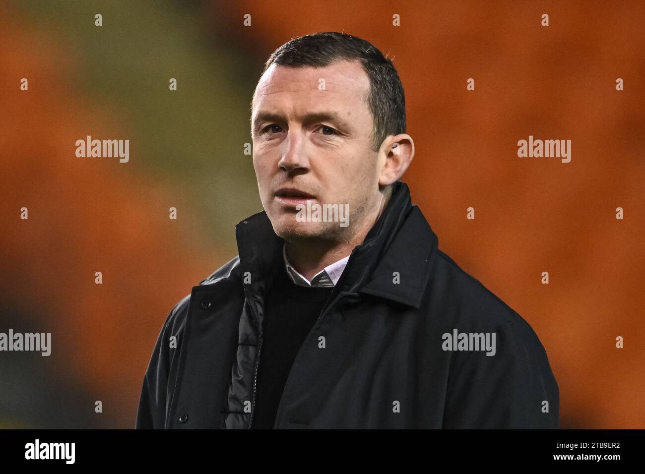 Neill Collins Manager of Barnsley arrives ahead of the Bristol Street ...