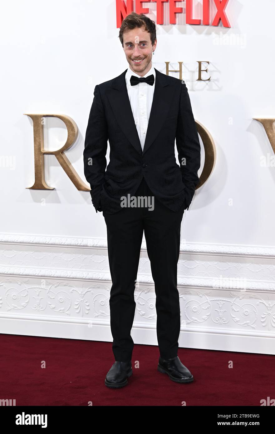 London, UK. December 5th, 2023. Sam Woolf arriving at the finale ...