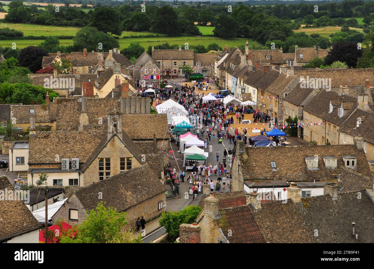 Annual Boules competition held in Sherston. View of the games in the ...