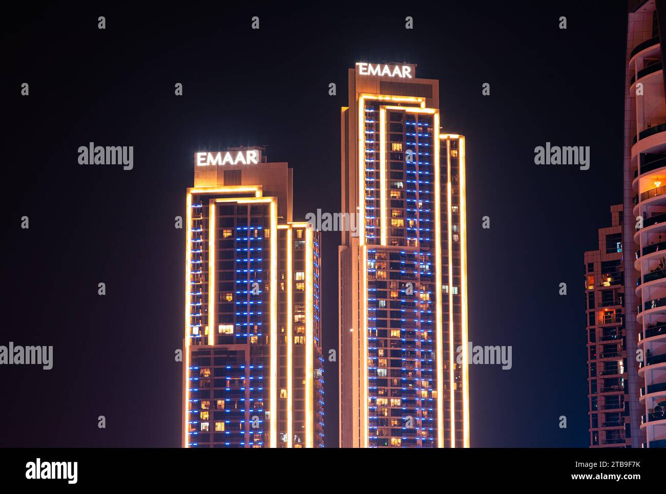 Dubai, United Arab Emirates - June 21, 2023: Emaar logo on the building ...