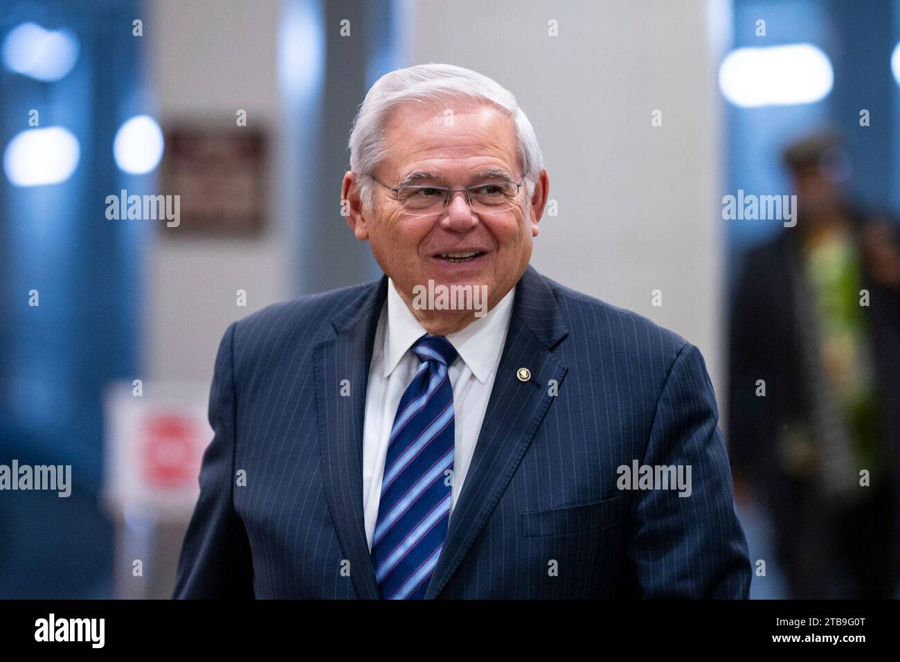 WASHINGTON - DECEMBER 5: Sen. Bob Menendez, D-N.J., walks through the ...