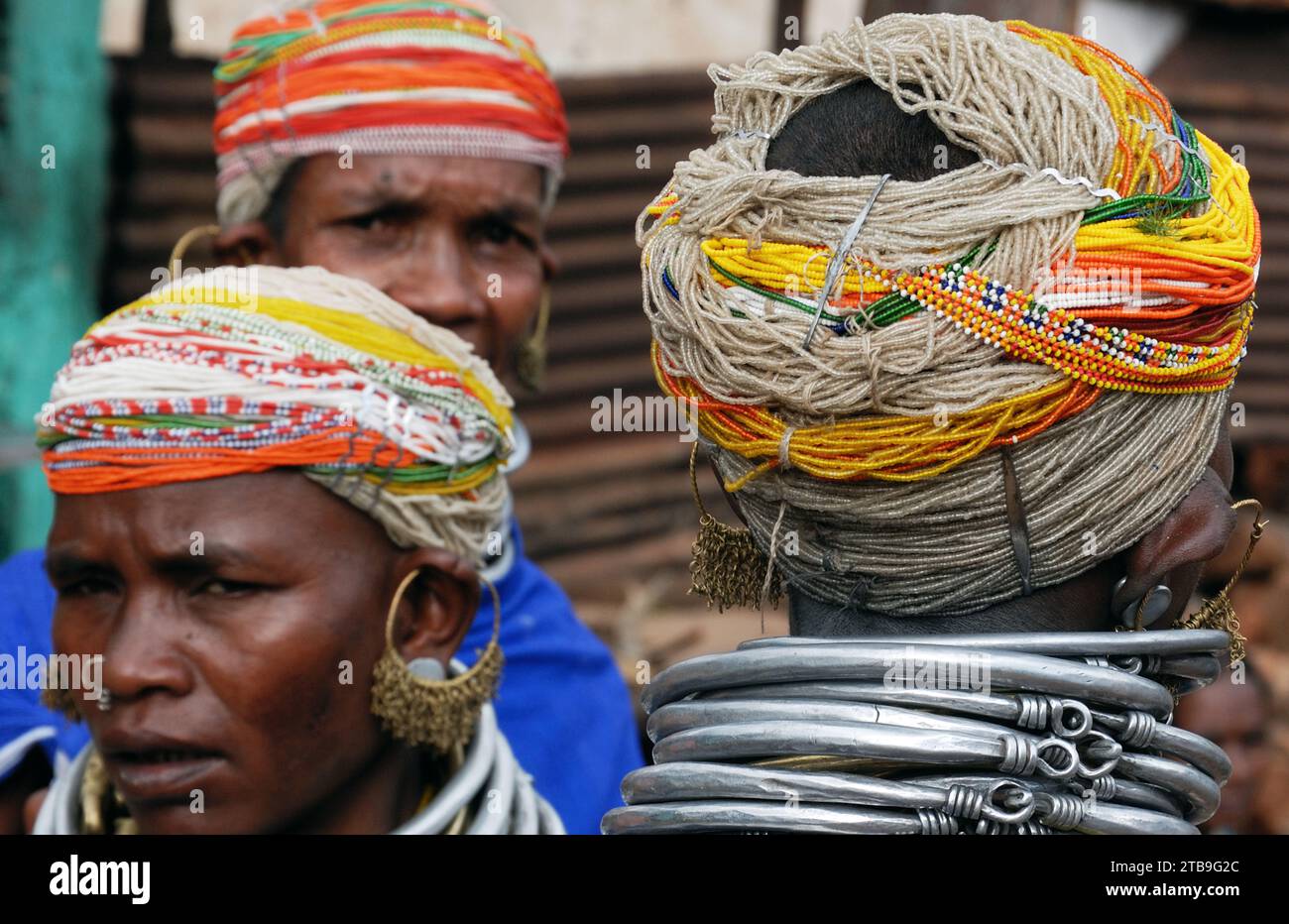 Bonda women with their traditional dress. The Bonda, also known as Remo ...