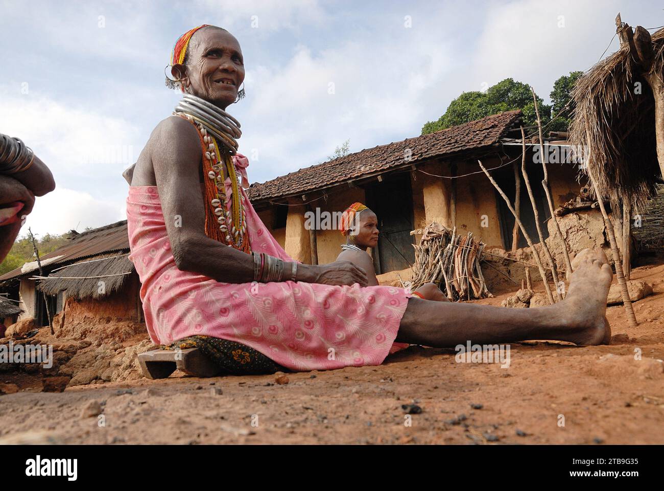 Tribal portrait. The Bonda, also known as Remo, are a Munda ethnic ...