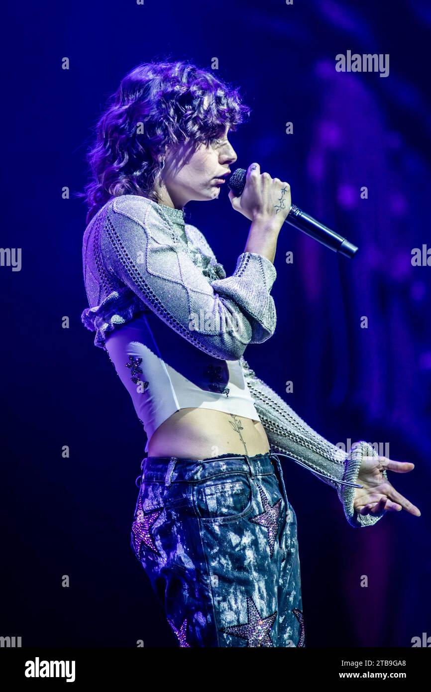 Milan Italy. 04th Dec 2023. The Italian singer-songwriter and rapper ...