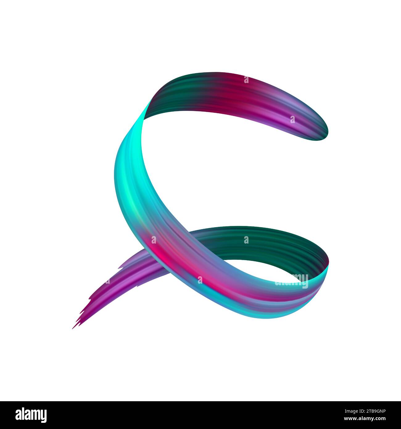 3d Brushstroke gradient texture brush Stock Vector Image & Art - Alamy