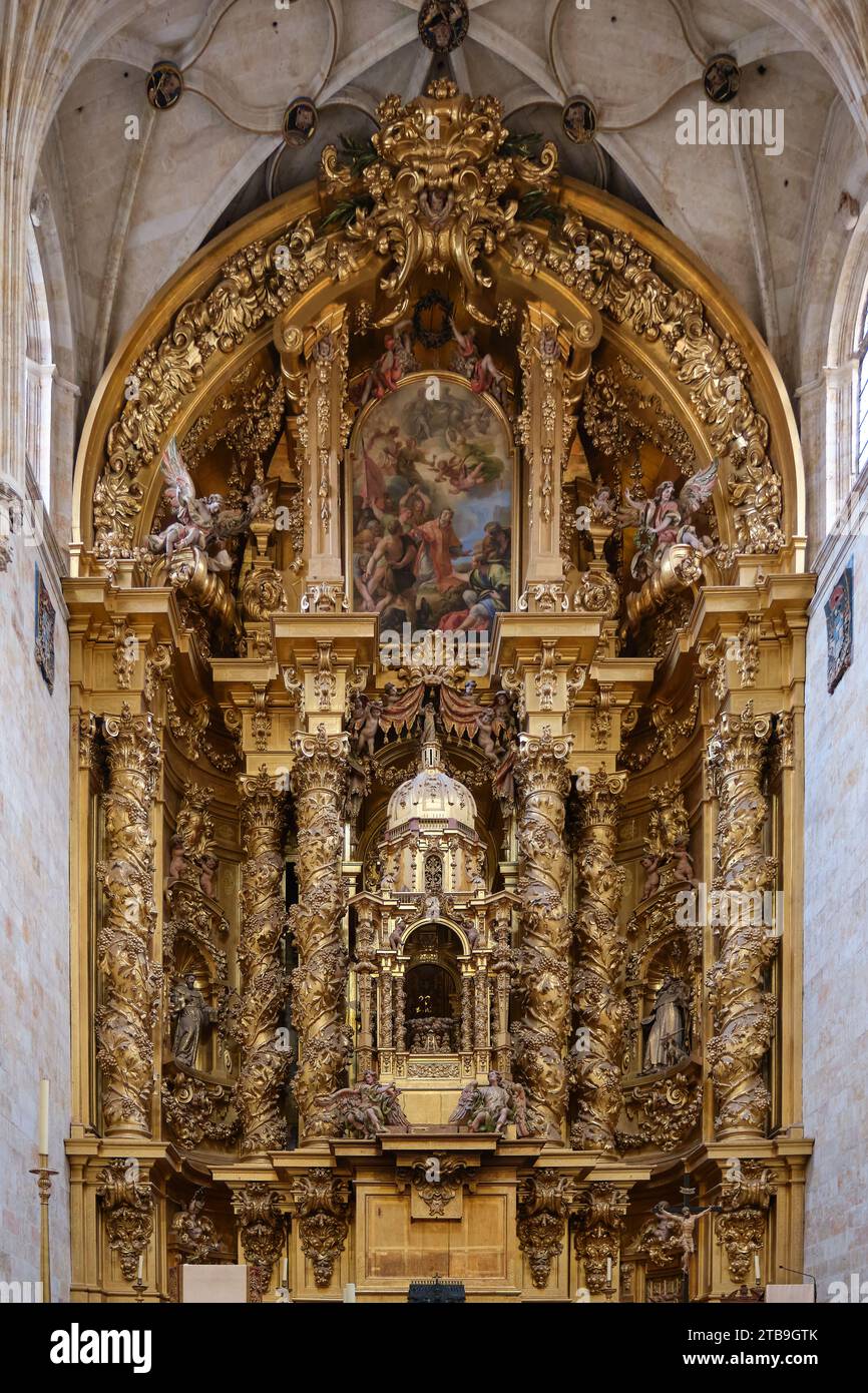 Main Altar in the Convento de San Esteban Salamanca, Spain - work of ...