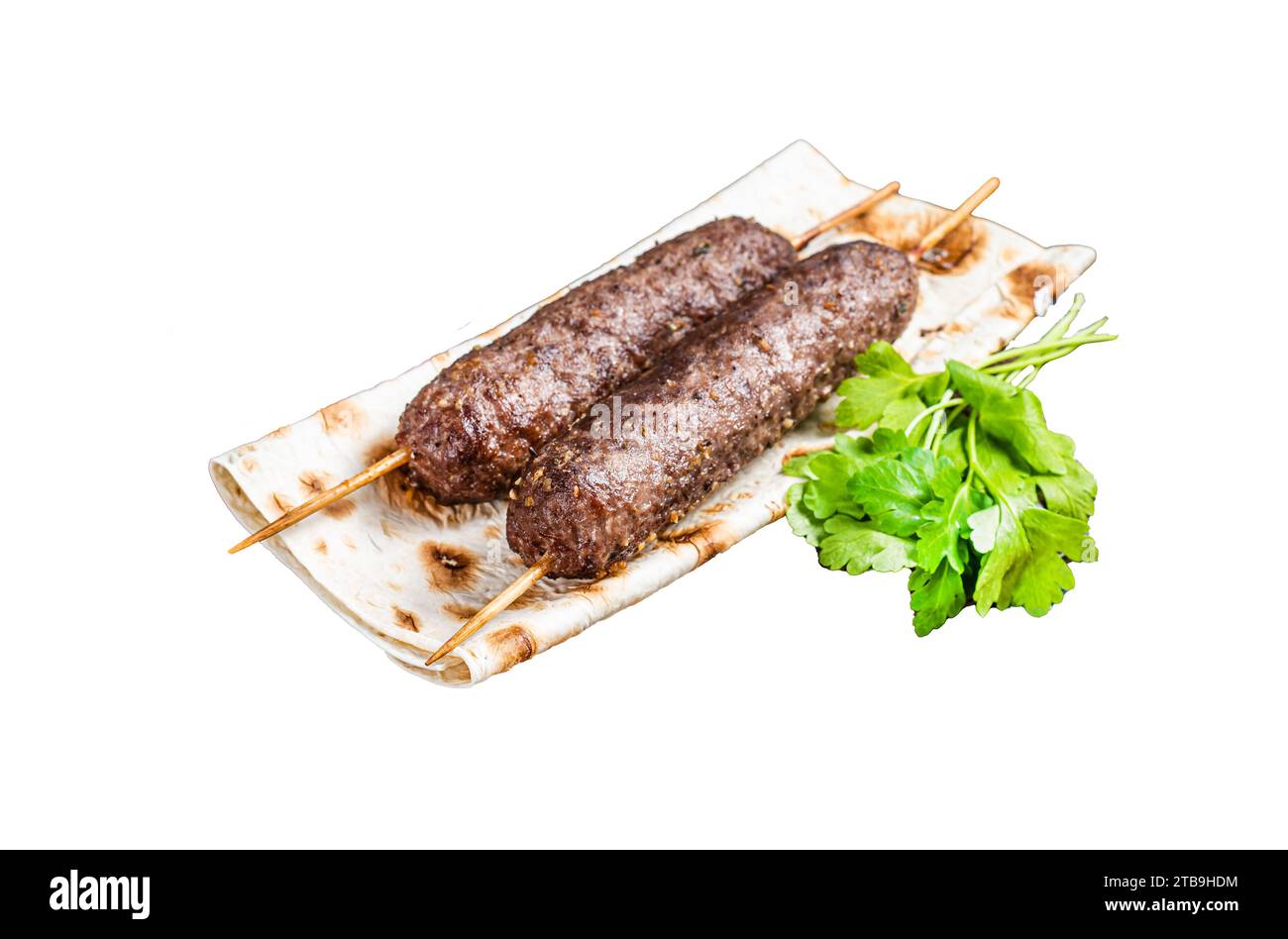Traditional middle east kefta, kofta kebab from ground beef and lamb ...