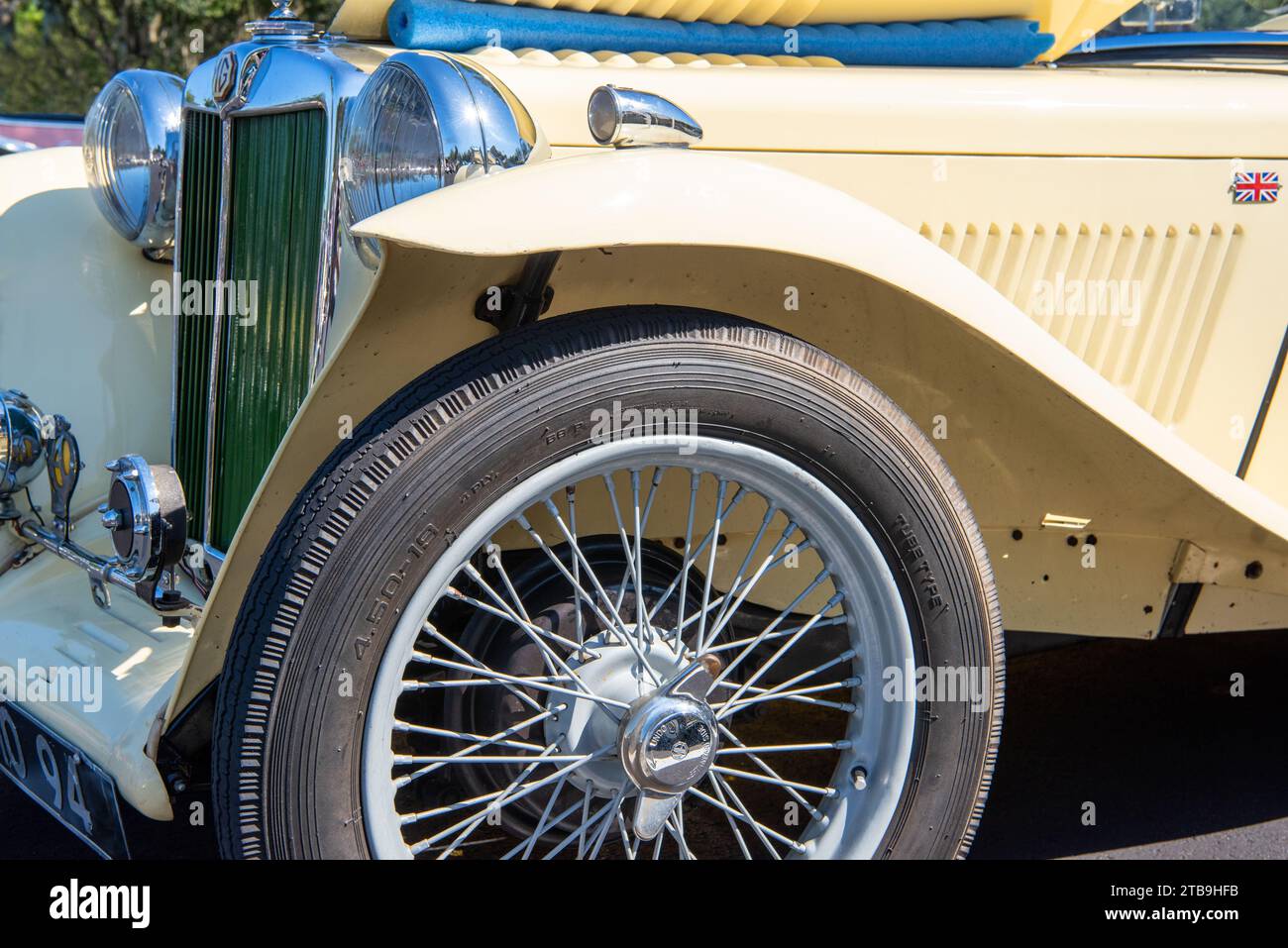 Antique MG car Stock Photo - Alamy