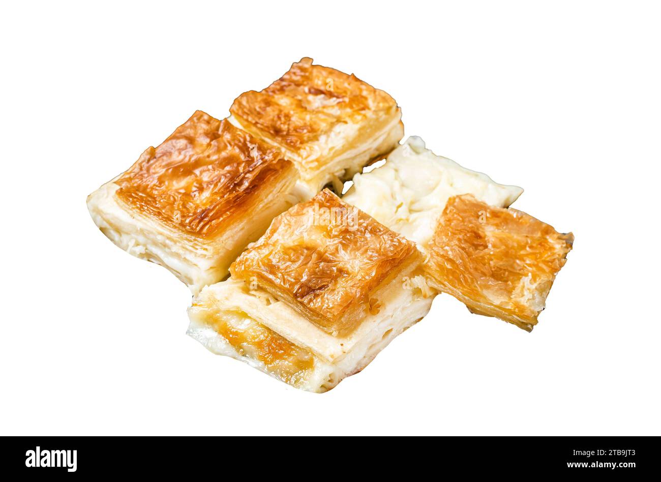 Turkish Su Boregi, Tabla borek or Adana Borek with cheese. Isolated ...