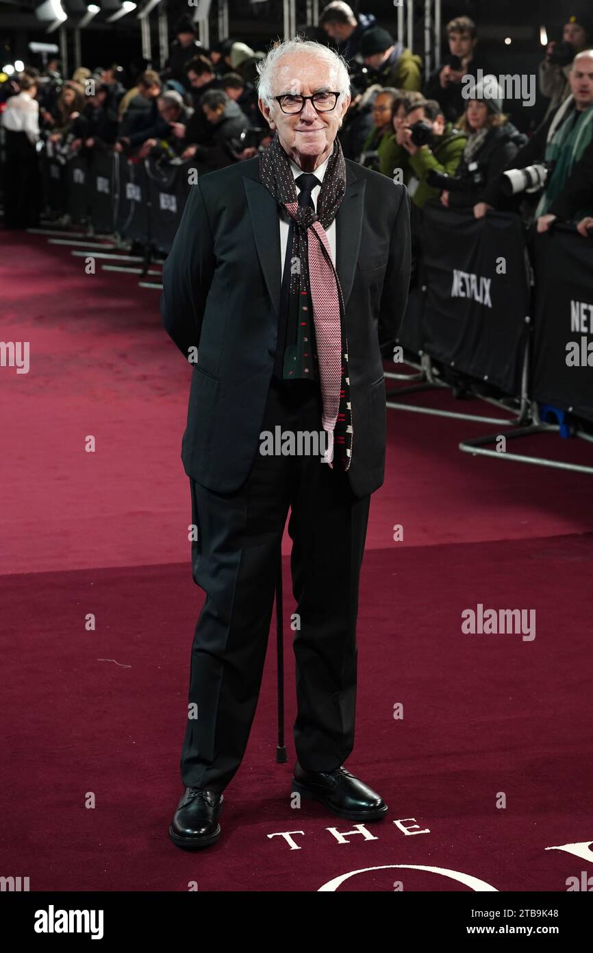 Jonathan Pryce arrives for the Crown finale celebration at the Royal ...