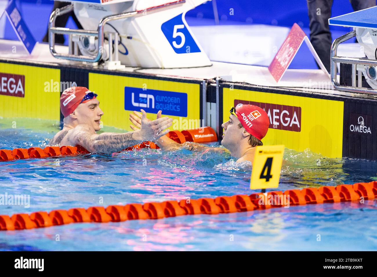 Noe Ponti of Suitzerland during Men´s 100m Butterfly Semi-Finals at the ...