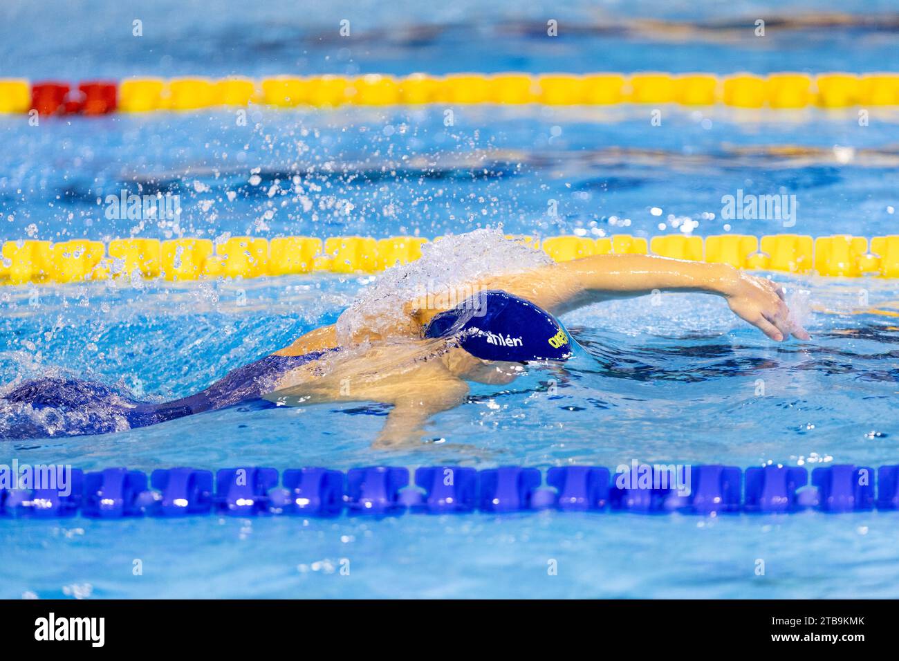 Swimmer of Sweden during Women´s 4x50m Freestyle Final at the LEN Short ...
