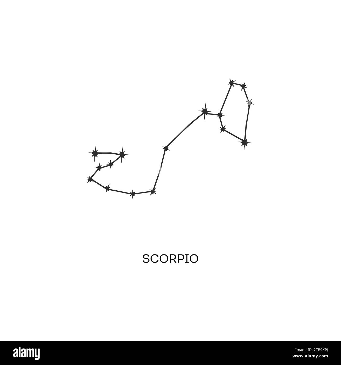Scorpio Constellation Vector Illustration Stock Vector Image And Art Alamy