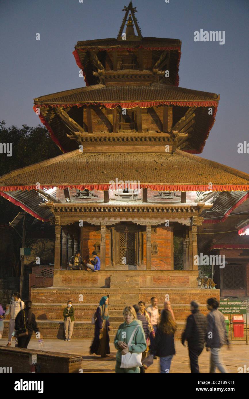 Nepal, Kathmandu, Durbar Square, Mahavishnu Temple Stock Photo - Alamy