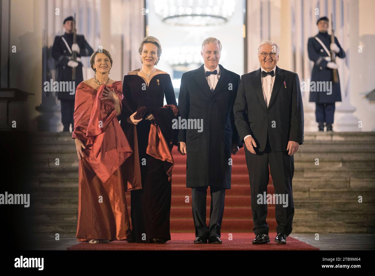 From left, Queen Mathilde of Belgium, German President Frank-Walter ...