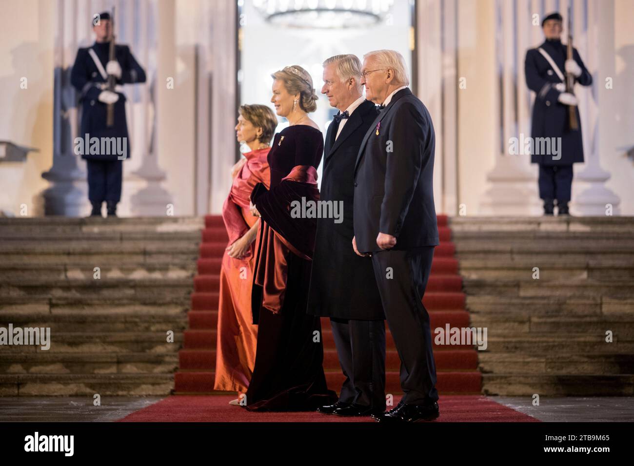 From left, Queen Mathilde of Belgium, German President Frank-Walter ...