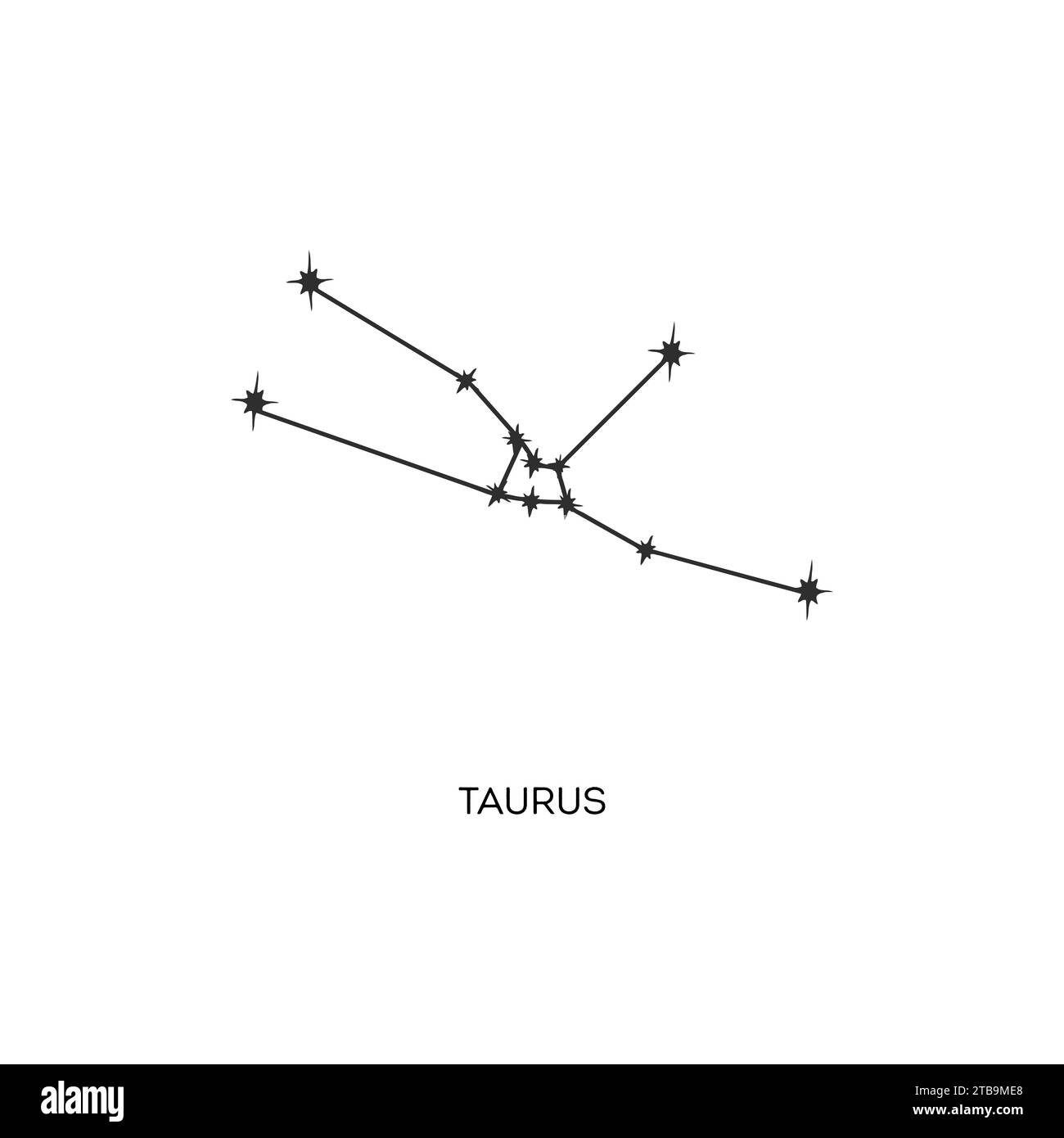 Taurus constellation vector illustration Stock Vector Image & Art - Alamy