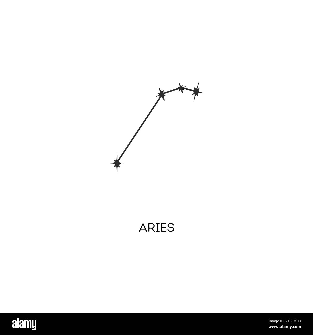 Aries zodiac star constellation Cut Out Stock Images & Pictures - Alamy