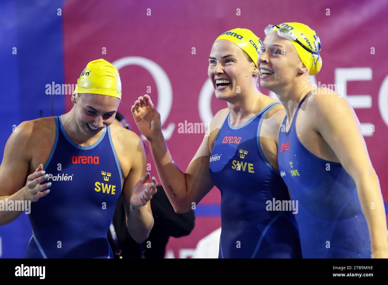 Sara Junevik, Michelle Coleman and Louise Hansson of, Sweden ...