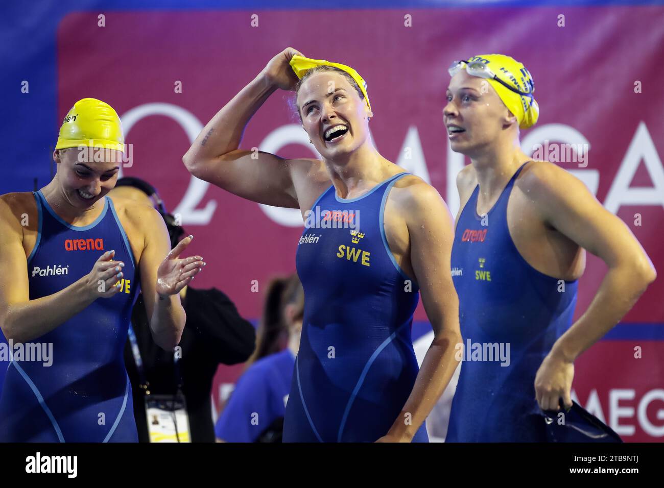 Sara Junevik, Michelle Coleman and Louise Hansson of, Sweden ...