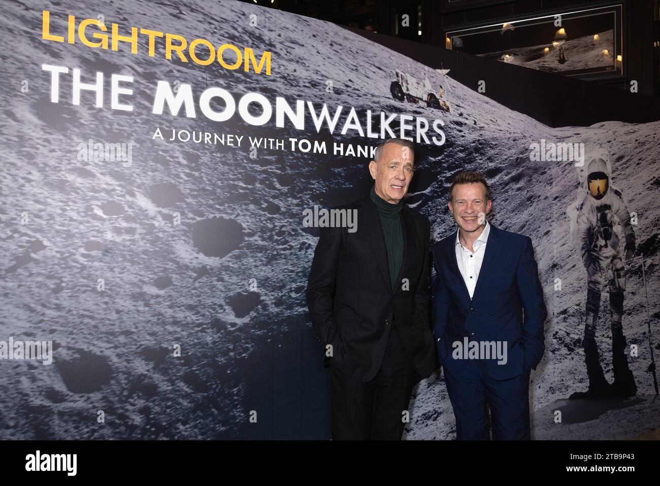 Tom Hanks and John Riley arrive for the The Moonwalkers at Lightroom ...
