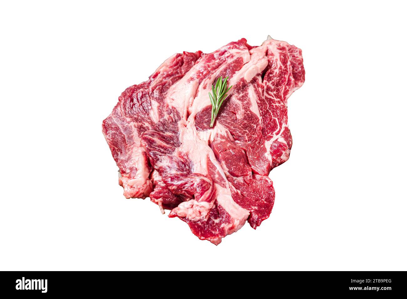 Unccoked marble black angus meat Steak on kitchen table, beef chuck ...