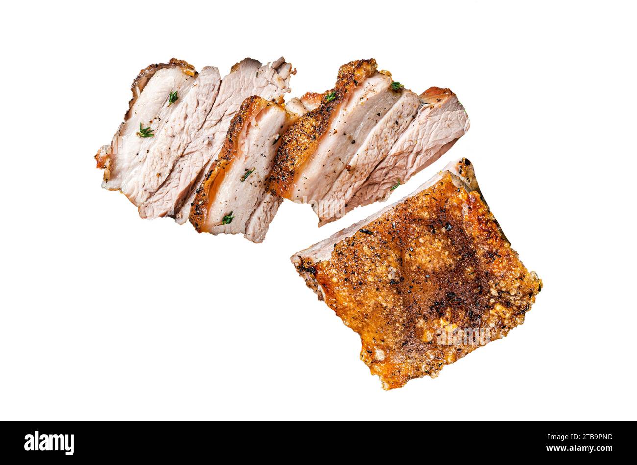 Crunchy pork skin Cut Out Stock Images & Pictures - Alamy