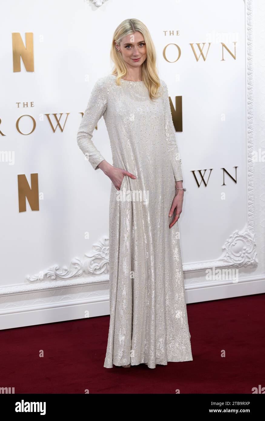 London, UK. December 5th, 2023. Elizabeth Debicki arriving at the ...