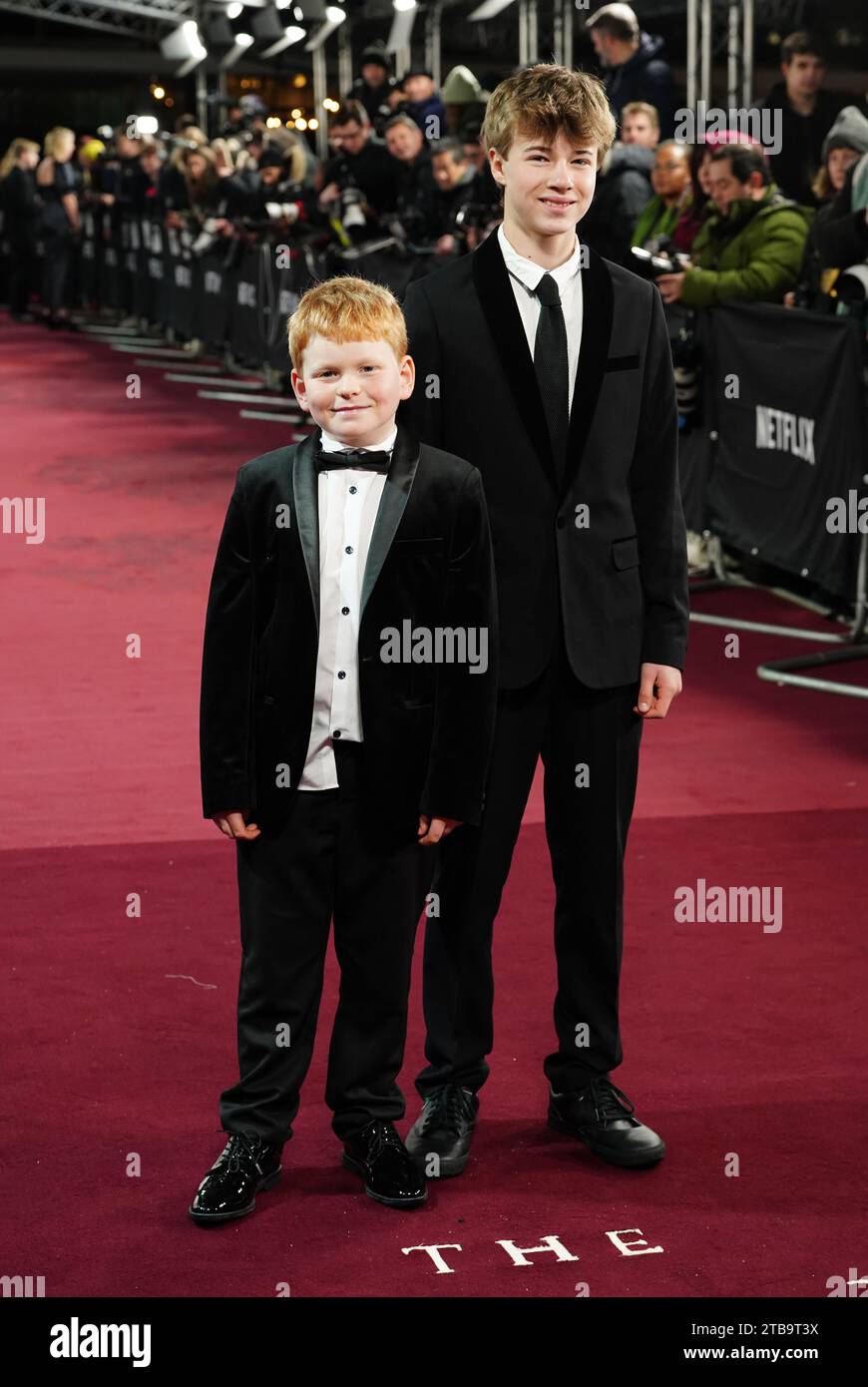 Teddy Hawley and Timothee Sambor arrive for the Crown finale ...