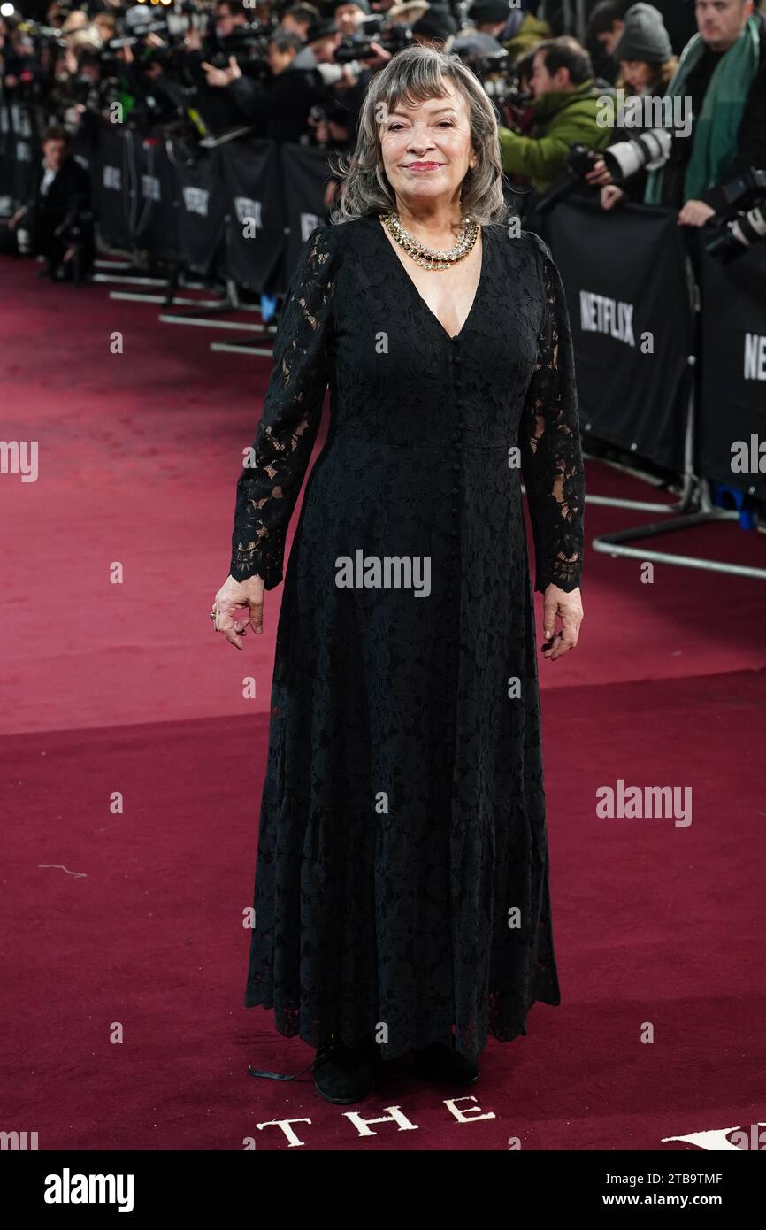 Marion Bailey arrives for the Crown finale celebration at the Royal ...