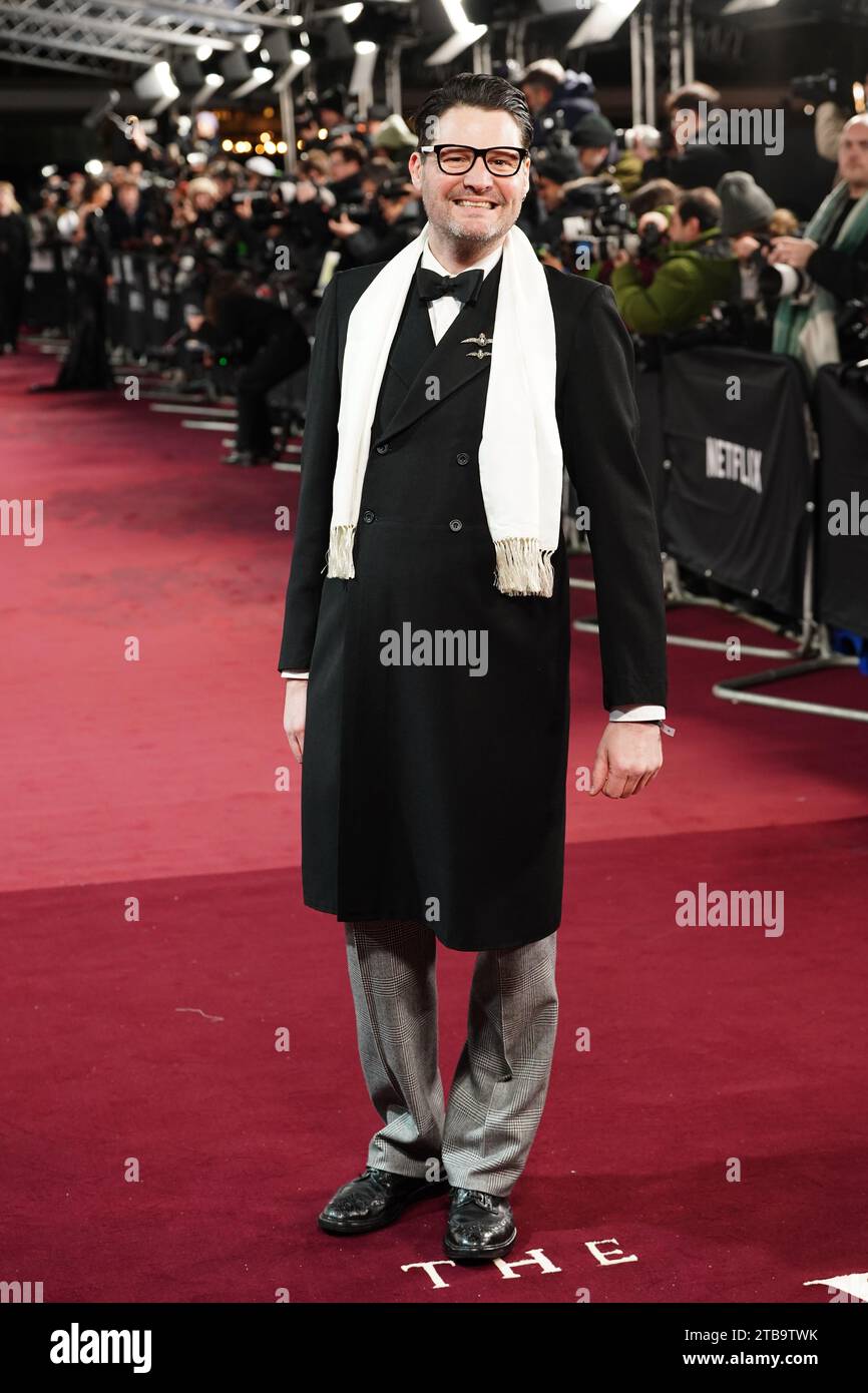 Theo Fraser Steele arrives for the Crown finale celebration at the ...