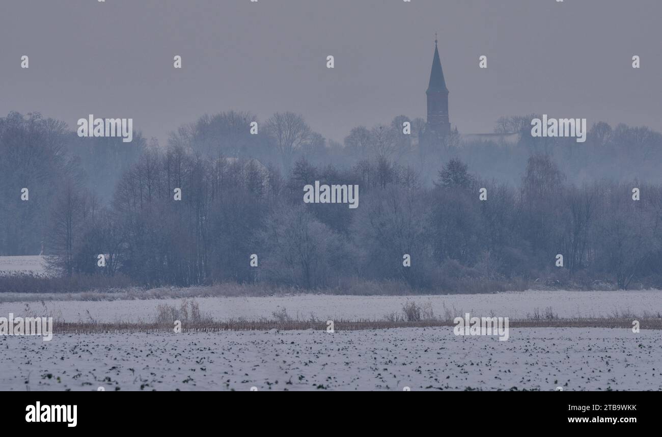 Winter landscape after the first snowfall Stock Photo - Alamy