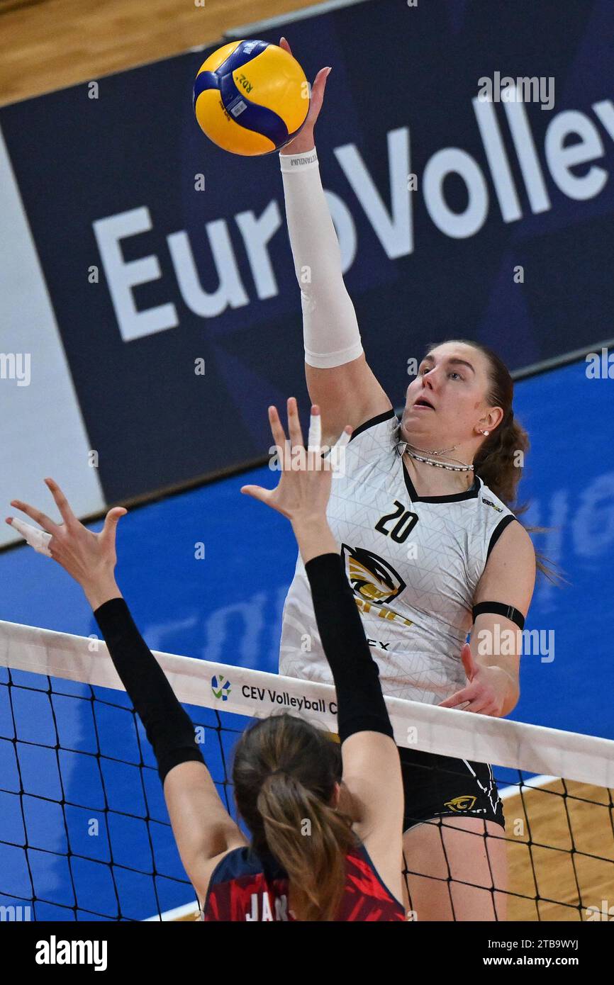 Brno, Czech Republic. 05th Dec, 2023. Aleksandra Janjic of Crvena ...