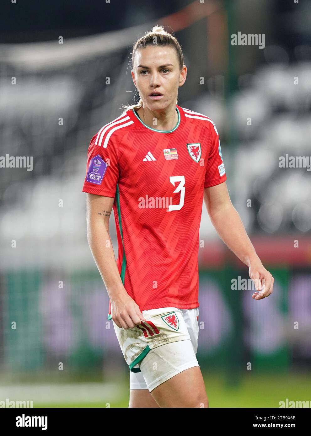 Wales' Gemma Evans during the UEFA Women's Nations League Group A3 ...